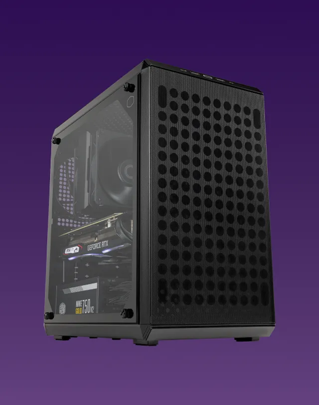 Cooler Master Q300L V2 Micro-ATX Tower, Magnetic Patterned Dust Filter, USB 3.2 Gen 2x2 (20GB ...